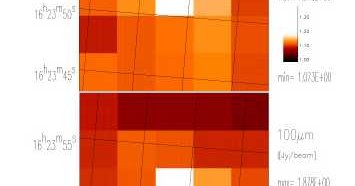 The ISO satellite measures temperature variations at the surface of ...