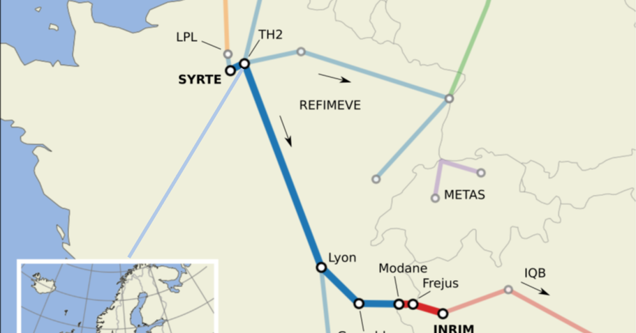 Transmission du temps de Paris à Turin par fibre optique - Observatoire ...